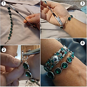 3 Pcs Bracelet Tool Jewelry Helper Hands Bracelet Helper Jewelry Clasp Helper Fastening and Hooking Equipment for Necklace Bracelet Watch Clasps Zippers Crafts Adjustment (Gold, Silver, Rose Gold)…