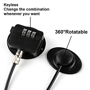 4 Pack Refrigerator Lock Combination Coded Fridge Lock Freezer Child Safety Lock Door Lock with Strong Adhesive No Keys Need Black