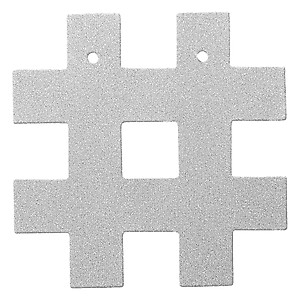 Bright Creations 130-Piece DIY Silver Glitter Make Your Own Banner Kit with Letters, Numbers, Symbols, and String for Birthdays, Weddings, and Party Supplies Decor (5-Inch Letters)