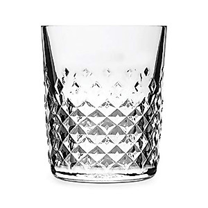 Libbey Carats Double Old Fashioned Glasses, 12-ounce, Set of 4