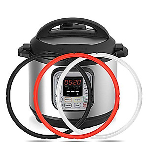 Mocoosy 3PCS Silicone Sealing Ring 8 Qt for Instant Pot Sealing ring 8 Quart, InstaPot Gasket 8qt, Replacement Rubber Seals, Food-Grade Silicone Insta Pot Accessories for Instant Pot IP-DUO80 IP-LUX 8