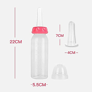 Adult Bottle with Big Sized Pacifier Set 8.1oz (Pink)