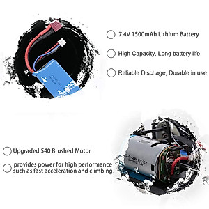 WLtoys A979B RC Car, 1/18 Scale Remote Contro Car, 4WD 70KM/h High Speed RC Truck, 2.4GHz All Terrain Off Road RC Crawler RTR for Kids and Adults