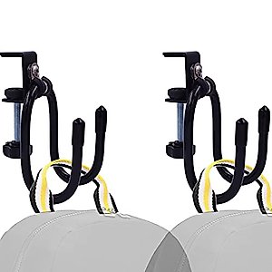 YYST Desk Mount Bag Holder Hook Clamp-On Backpack Hanger Reduce Desk Clutter (20 lb. Capacity)- No Bag (2)