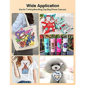 Tonha Sublimation Ink Refill for Epson EcoTank ET2720 ET2760 ET2650 ET4700 ET2750 WF2750 WF7710 Inkjet Printers Heat Press Transfer on Mugs Plates T-Shirts Phone Cases