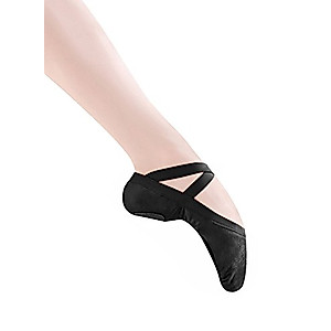 Bloch womens Pro Elastic dance shoes, Black, 6.5 Wide US