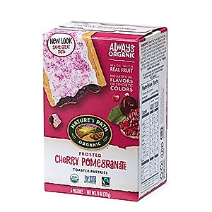 Nature's Path Organic Frosted Cherry Pomegranate Toaster Pastries, 11 Ounce (Pack of 1) Non-GMO, Made with Real Fruit