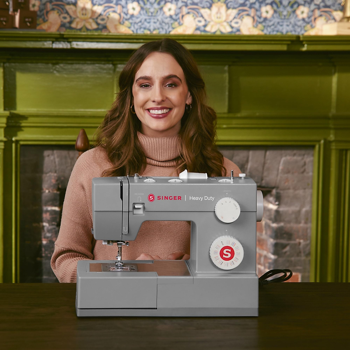 SINGER | Heavy Duty 4452 Sewing Machine , Gray