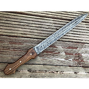 Perkin - FST1 - Damascus Steel Knife - 24 Inches Fixed Blade Hunting Knife Sword