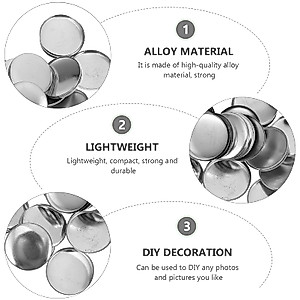 EXCEART Hand Decor 100 Sets Blank Pin Back Button Parts Round Badge Making Supplies Include Metal Cover Plastic Button Transparent Films for DIY Craft Button Maker Machine 25MM Photo Ornament