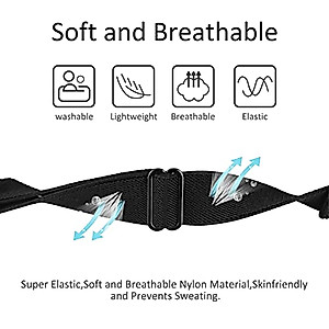 3 Pack Stretchy Nylon Watch Bands Compatible with Garmin Vivoactive 4,Venu 2,Venu 3,Forerunner 265/255/255 Music,22mm Loop Elastic Straps for Amazfit GTR 4,GTR 3,GTR 2,Ticwatch Pro 3,Fossil Gen 5 Women Men