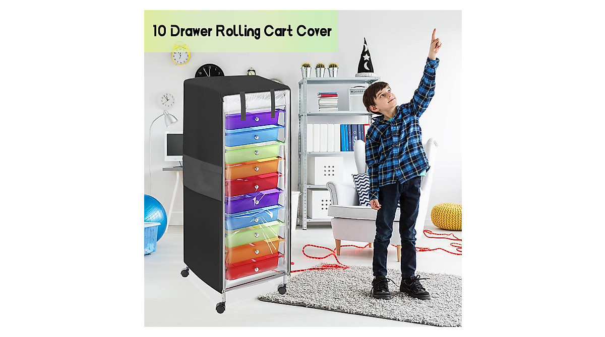10 Drawer Rolling Cart Cover - Elegant, Durable Protection