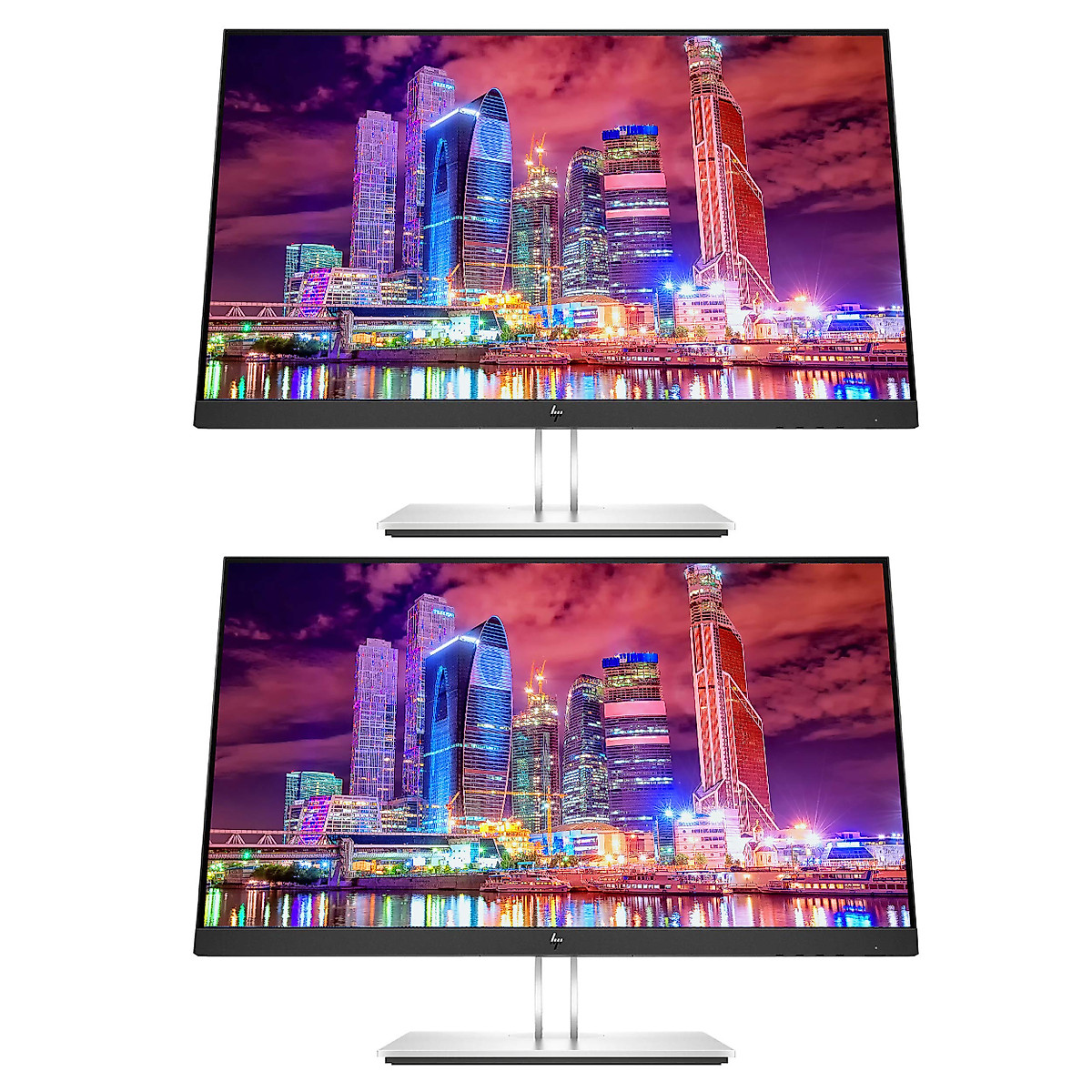 HP EliteDisplay E24q G4 24 Inch IPS LED Backlit Monitor 2-Pack, QHD