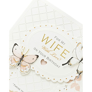 Wife Birthday Card - Birthday Card for Her - Sentimental Birthday Card - Butterfly Birthday Card