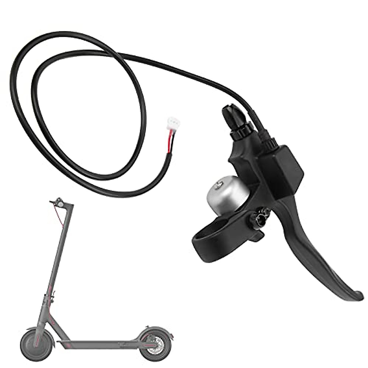 Brake Lever with Bell, 8.5in Electric Scooter Brake Handle Brake LeverReplacement