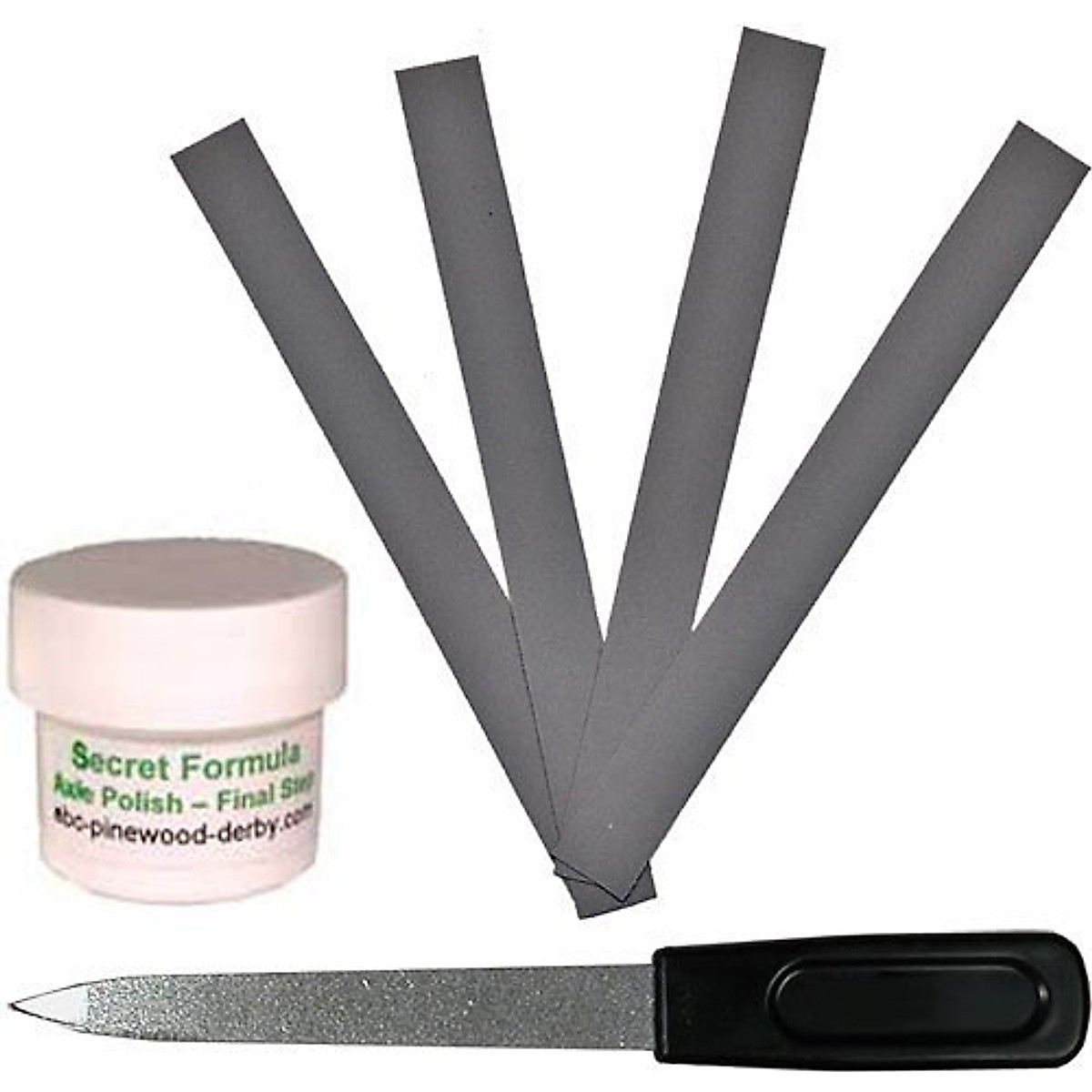 Axle Polishing Kit Compatible with Pinewood Derby Cars