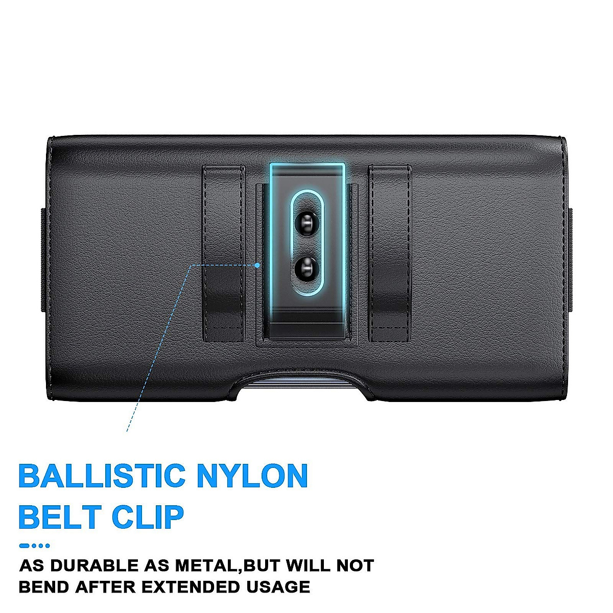 Stronden Holster for iPhone SE (2022, 2020), 8 - Leather Belt Case with Belt Clip [Magnetic Closure] Pouch w/Built in Card Holder (Battery Case/Otterbox Defender or Commuter Case Only)