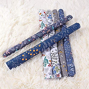 Healifty 6PCS Cotton Craft Fabric Bundle Squares Patchwork Lint DIY Sewing Scrapbooking Quilting