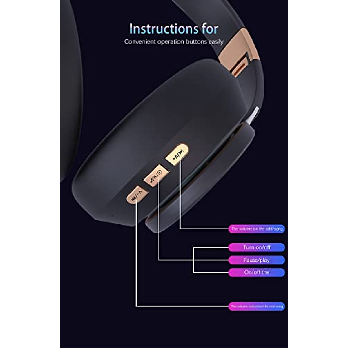 Wireless Headphones Gaming BT 5.0 Bluetooth Long Lasting Life Painless Wear Heavy Bass Upgraded Active Noise Canceling (Green)