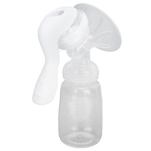 Breast Pump, Adjustable Suction Silicone Hand Pump Breastfeeding, Portable Manual Breast Pump for Nursing Mothers, White, Mothers Day Gifts