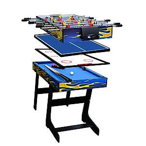 IFOYO 48 in / 4 ft Multi-function 4 in 1 Steady Combo Game Table, Hockey Table, Soccer Foosball Table, Pool Table, Table Tennis Table