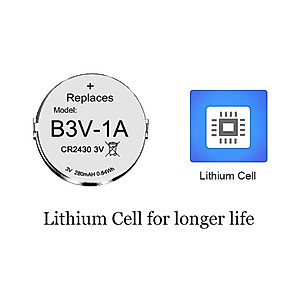 Abeden B3V 1A Lithium Replacement Batteries Compatible with High Tech Pet Single Electronic Collar Battery for Model MS-4 and MS-5 8 Pack