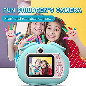 KRONDO Digital Camera,Mini Kid Camera Christmas Birthday Gifts for Boys Age 3-9, HD Digital Video Cameras for Toddler, Portable Toy for 3 4 5 6 7 8 Year Old Boy 32GB SD Card
