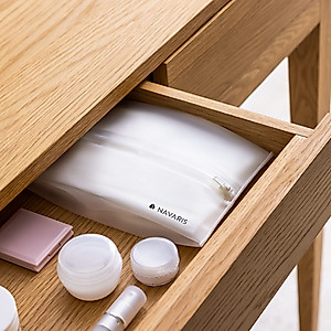 Navaris Wet Wipes Dispenser - Set of 2 Baby Wipe Travel Refillable Pouch Holder Container Bag Case - Portable Flushable Wipes Dispenser - Opaque