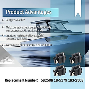 Outboard Ignition Coils 4PCS Replacement for Johnson Evinrude 4HP to 300HP Models Replaces 582508 18-5179 183-2508