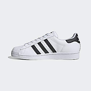 adidas Originals Men's Superstar Sneaker, White/Black/White, 9