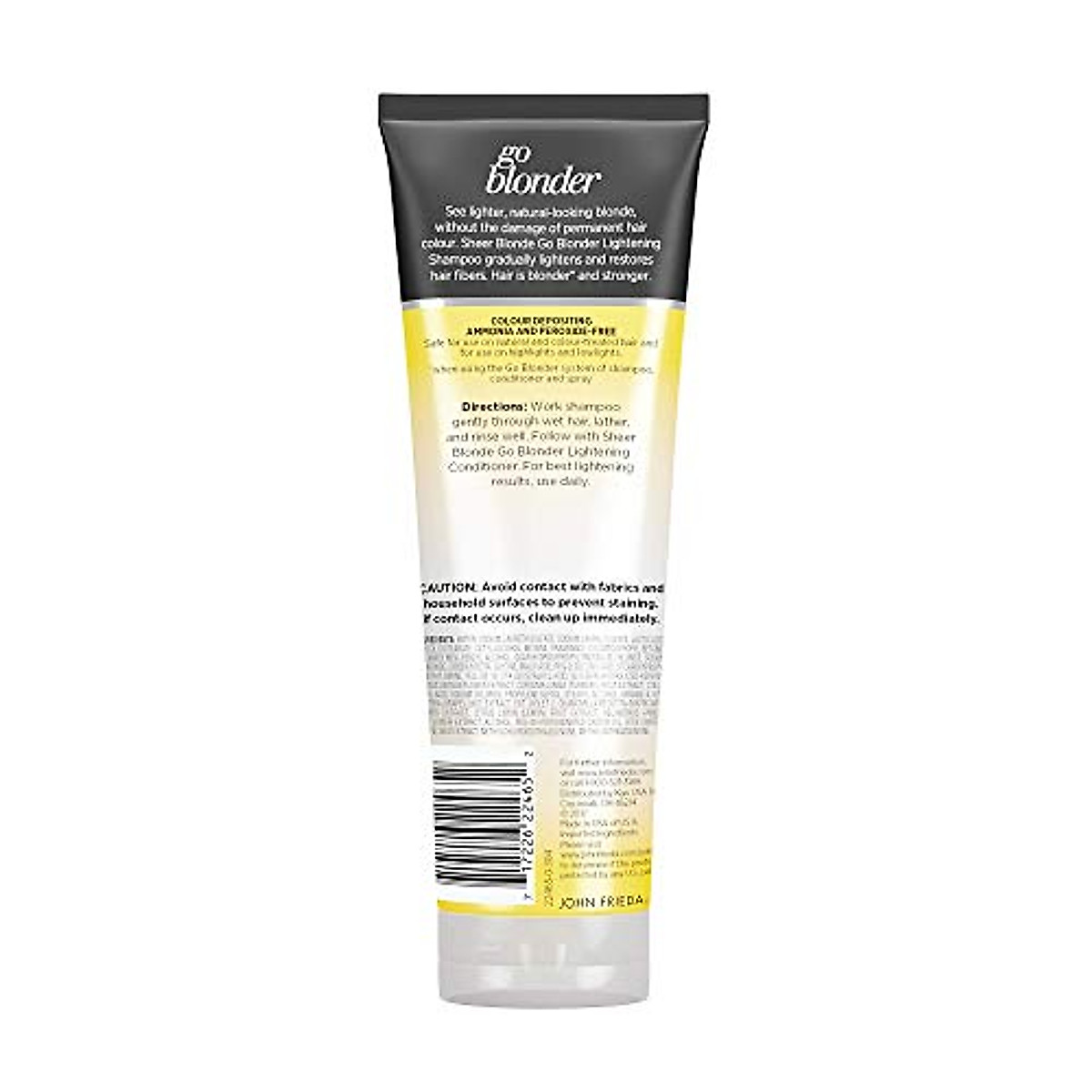 John Frieda Sheer Blonde Go Blonder Shampoo, Gradual Lightening Shampoo, 8.3 oz, with Citrus and Chamomile, featuring our BlondMend Technology 8.3Oz Bottle