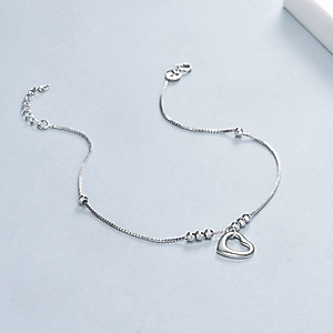 TIGER RIDER 925 Sterling Silver Bracelet, Heart Silver Charm Bracelets, Lovely Generous Jewelry Gifts for Women, Mother’s Day