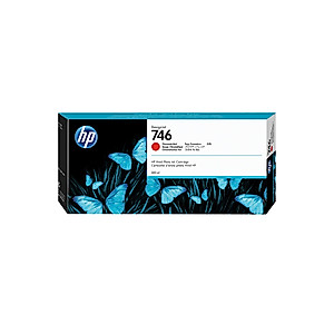 HP 746 Chromatic Red 300-ml Genuine Ink Cartridge (P2V81A) for DesignJet Z6 & Z9+ Large Format Printers