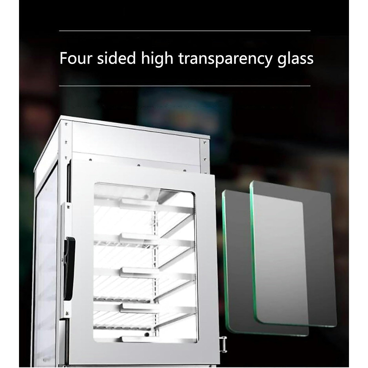 Commercial Bun Steamer, 5-Layer Electric Hot Food Warmer, Steamed Bun Warmer Machine with 30-110℃ Temperature Range for Store Buffet Restaurant