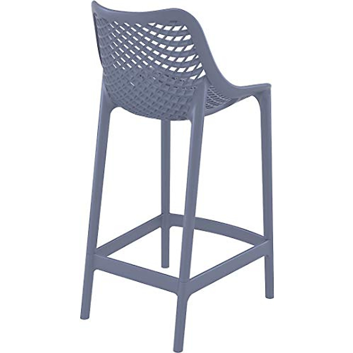 Compamia Air Patio Counter Stool in Dark Gray (Set of 2)