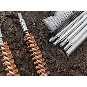 Pistol Cleaning Kit for Handguns, Rifles, & Shotguns - Comprehensive Maintenance for .22 .357 .38 9mm .45 - Compact Deluxe Clamshell Case with Bore Brushes & Jag Tools - Ultimate Firearms Protection