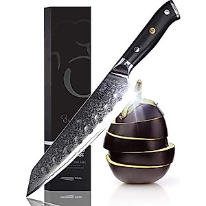 Oxford CHEF Kiritsuke Chef's Knife 8 Inch Damascus Japanese VG10 Super Steel 67 Layer High Carbon Stainless Steel