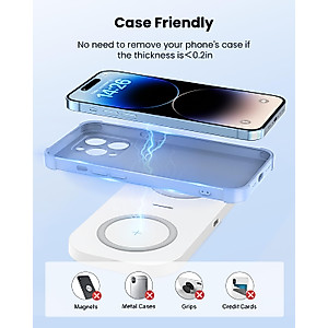 2 in 1 Wireless Charging Pad - 10W Max Wireless Charger for Apple iPhone 15/14/14 Plus/14 Pro Max/13/12/Mini/11/SE/X/8, Airpods 3/2/Pro, Wireless Phone Charger for Samsung S22/S21, Dual Charging Pad