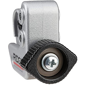 RIDGID 23498 Model RC-1625 Aluminum Ratchet Action 1/8" to 1-5/8" Plastic Pipe And Tubing Cutter, Silver & 40617 Model 101 Close Quarters Tubing Cutter with 1/4"-1-1/8" Cutting Capacity, Silver