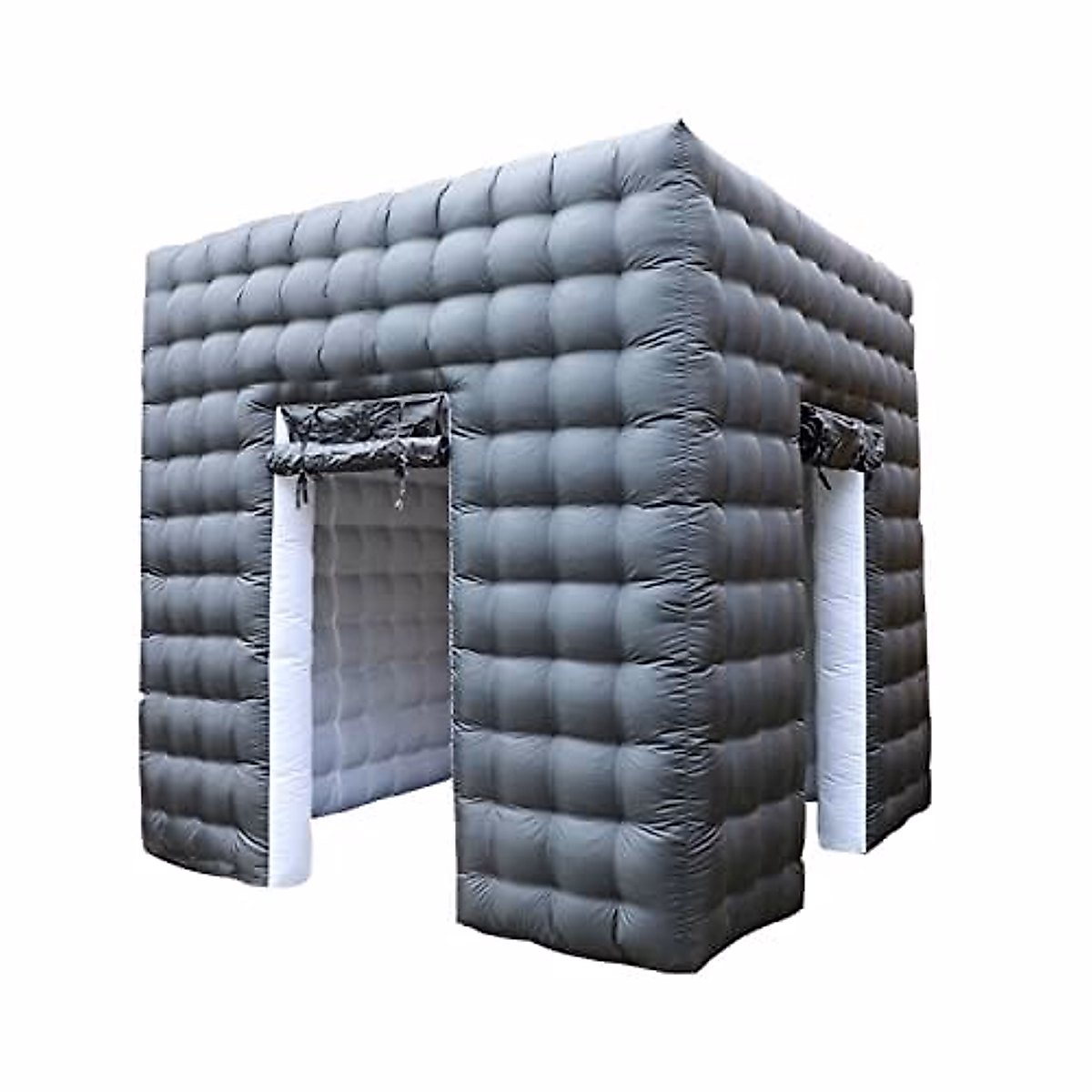 Xmaybang Inflatable Photo Booth Enclosure 2 Doors,Inflatable Tent (8.2 X 8.2 Ft) with Led Lights,Use in Advertising, Bars, Events, Trade Shows, Photo Booth Companies