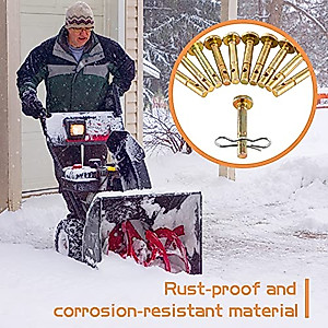 20 Sets of Shear Pins & Cotter Pins for Snowblower - 738-04124 and 714-04040 Replacement Shear Pin Kits Compatible with MTD Craftsman Cub Cadet Troy Bilt Snowblowers