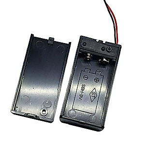 4 Pcs 9V Battery Case Holder with Cover Storage Case Holder with ON/OFF Switch for 6F22