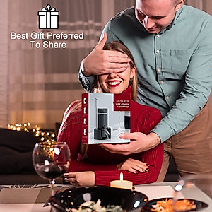 Wine Aerator Electric Wine Aerator and Decanter,One Touch Smart Wine Decanter with Storage Base and Retractable Tube,Ideal Gift for Wine Lovers(Stainless Steel - Battery Operated)