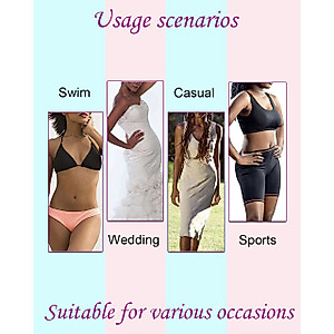 MSLO Lifting Nipple Covers Breast Petals Reusable Adhesive Invisible Bra Silicone Sticky Pasties Lift Wing for Women (2.6 inchs, Brown, 4)