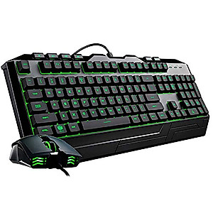 Cooler Master Devastator 3 Gaming Keyboard & Mouse Combo, 7 Color Mode LED Backlit, Media Keys, 4 DPI Settings, Model:SGB-3000-KKMF1-US