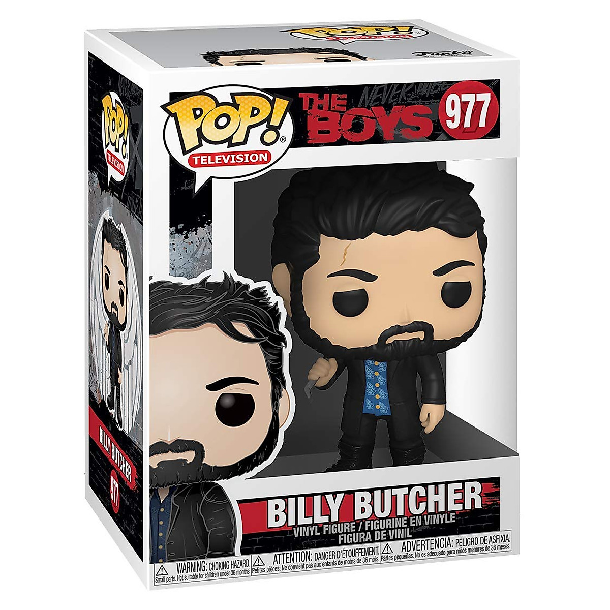 POP The Boys - Billy Butcher Funko Vinyl Figure (Bundled with Compatible Box Protector Case), Multicolored, 3.75 inches