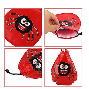 CCINEE 24pcs Halloween Drawstring Goody Bags 12 Styles Halloween Treats Bags for Kids's Trick or Treat Halloween Party Favor Supplies
