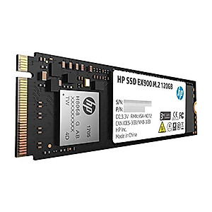 HP EX900 M.2 120GB PCIe 3.0 X4 Nvme 3D TLC NAND Internal Solid State Drive (SSD) 2Yy42Aa#ABC