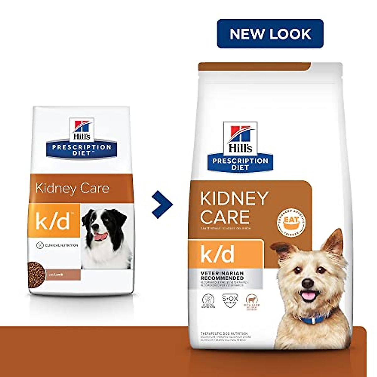 Hill's Prescription Diet k/d Kidney Care with Lamb Dry Dog Food, Veterinary Diet, 17.6 lb. Bag