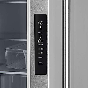 Forno Moena Energy Star Refrigerator and Freezer 19.2 Cu.Ft French Door Stainless Steel Freestanding Fridge with Ice Maker (Moena 40-Inch with Modern Grill)